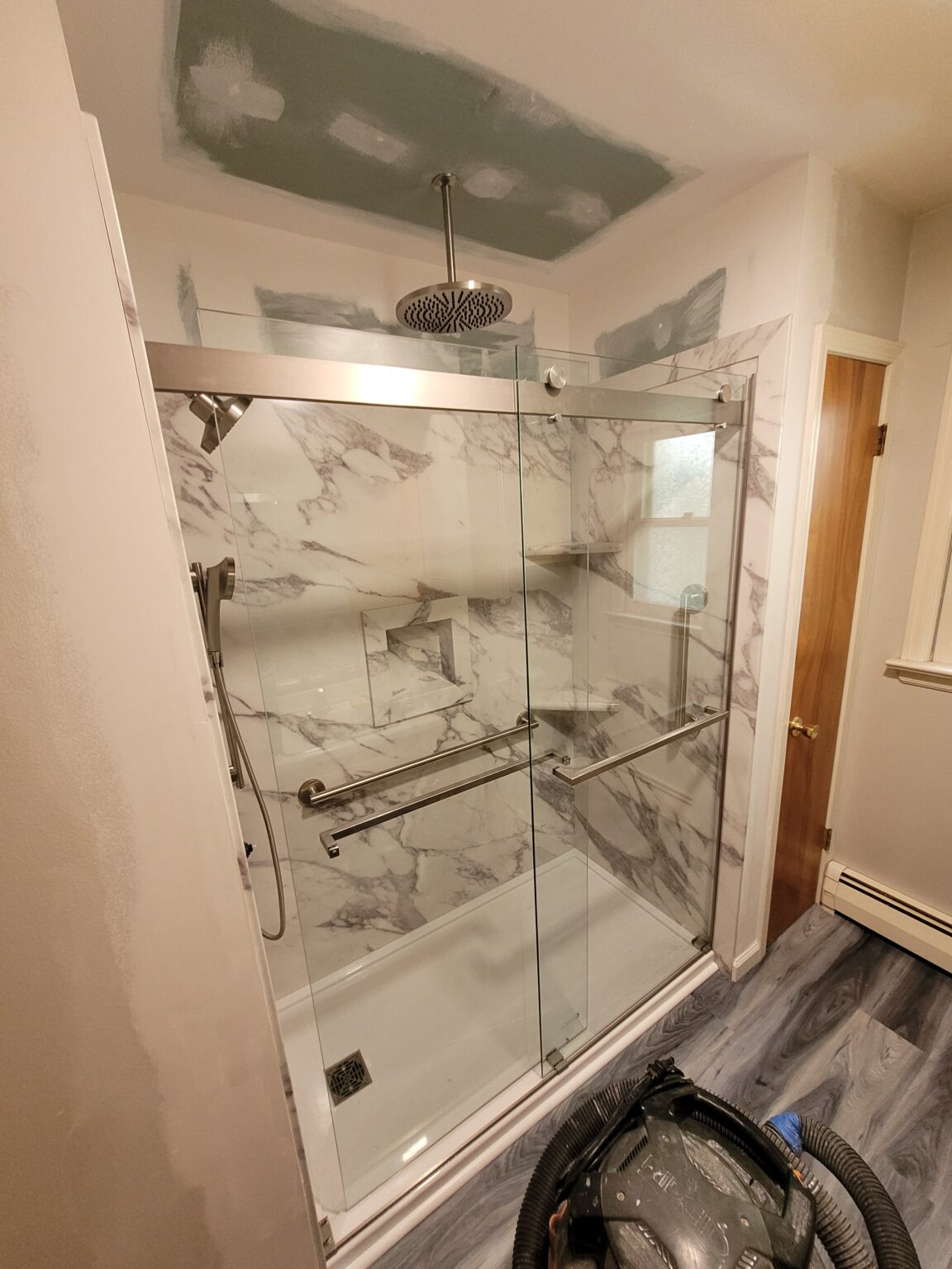 Installing a rain shower - Bathroom Remodeling | Remodeltoledo.com